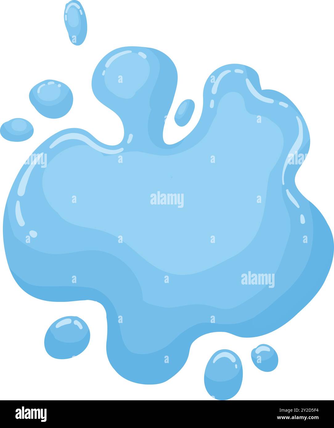 Cartoon sticky slime. Goo liquid slime splatter, mucus splash. Jelly ...