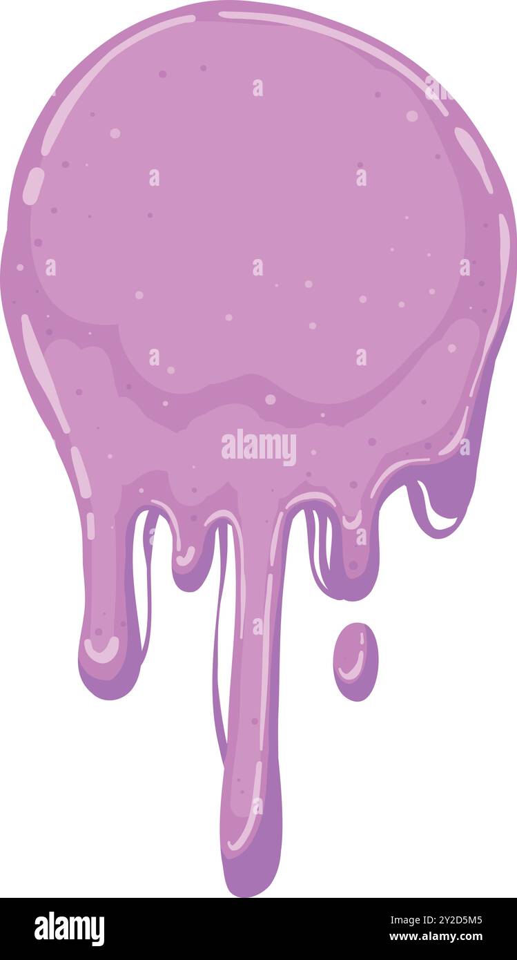 Cartoon sticky slime. Goo liquid slime splatter, mucus splash. Jelly ...