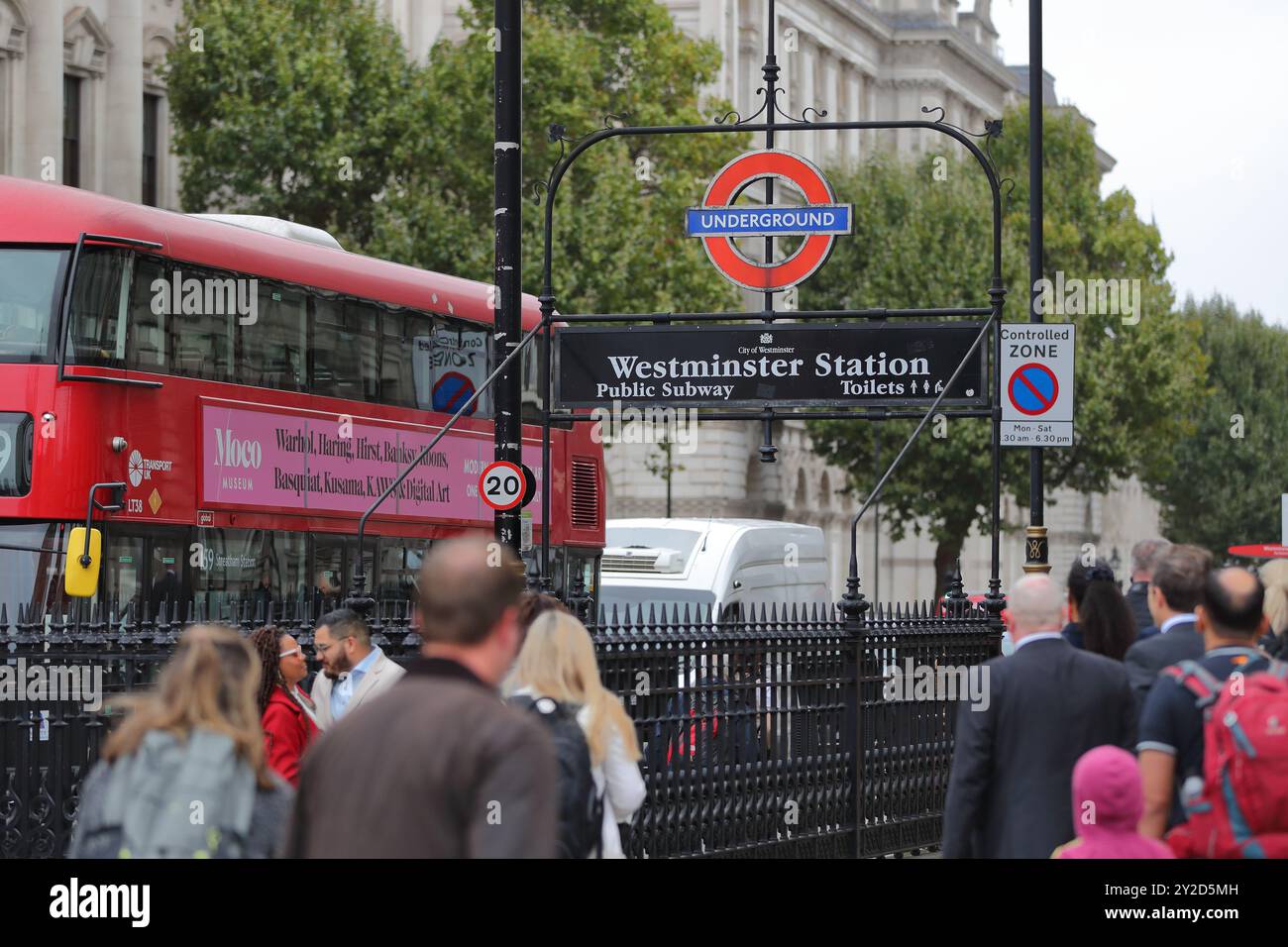 Entrance to Westminster Tube Station, London, UK Stock Photo - Alamy