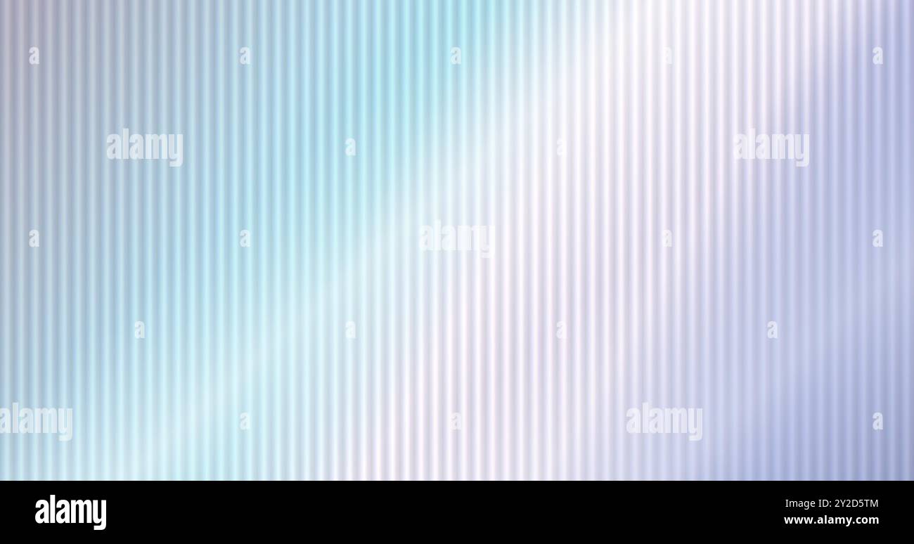 3D fluted glass with purple, blue green background. Refracting the ...