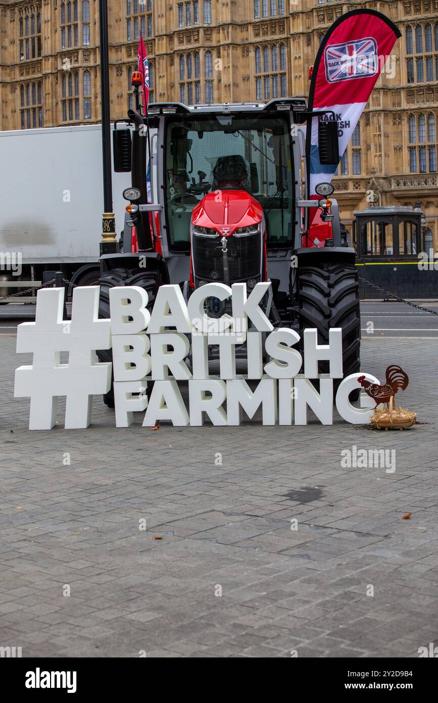 London, England, UK. 10th Sep, 2024 Back British Farming Day a Tractor ...