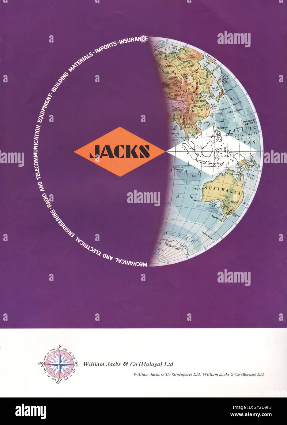 Old Vintage William Jacks Advertisement in the Straits Times Annual ...