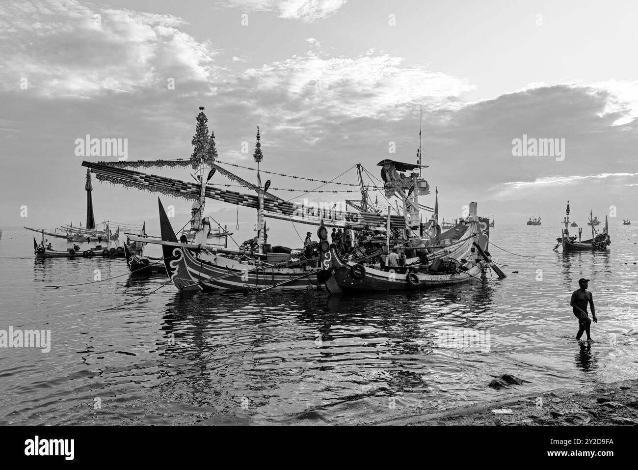Bringing fish Black and White Stock Photos & Images - Alamy