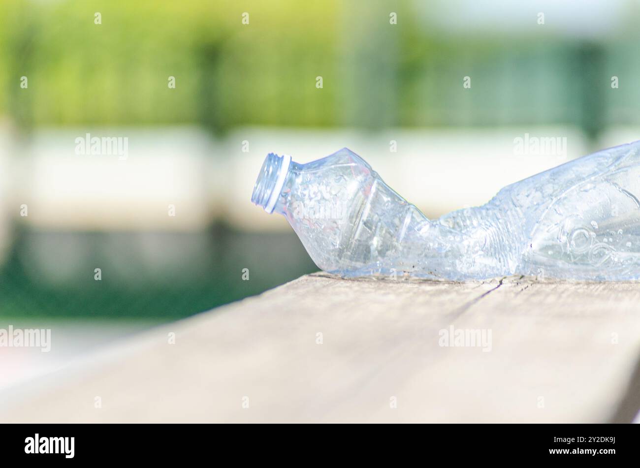 used and empty plastic bottle, recycling, environment and ecology ...