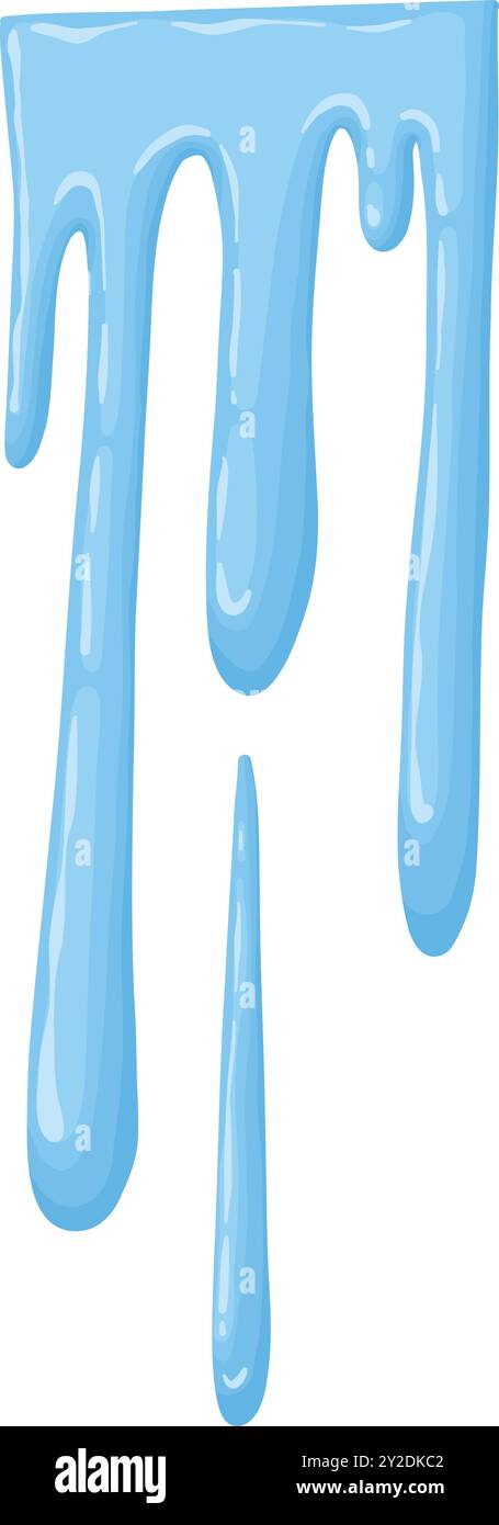 Cartoon sticky slime. Goo liquid slime splatter, mucus splash. Jelly ...