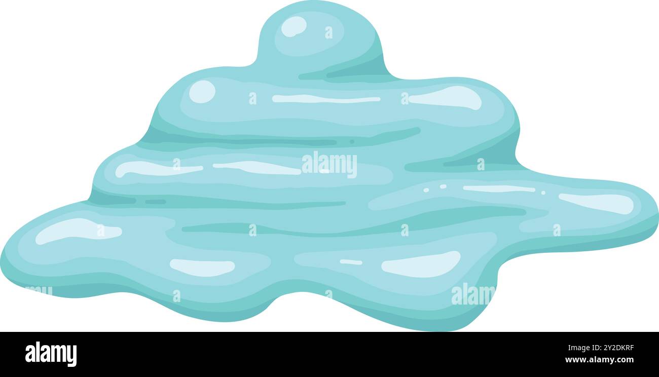 Cartoon sticky slime. Goo liquid slime splatter, mucus splash. Jelly ...