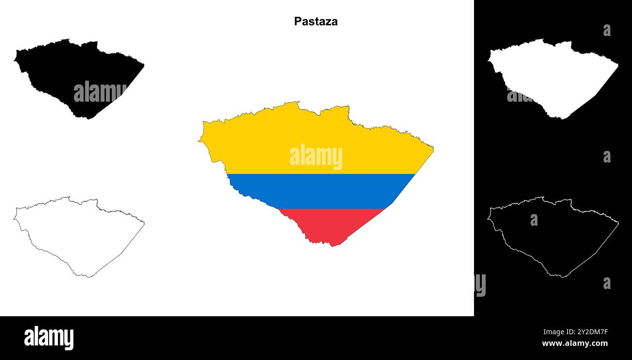 Pastaza vector outline map hi-res stock photography and images - Alamy