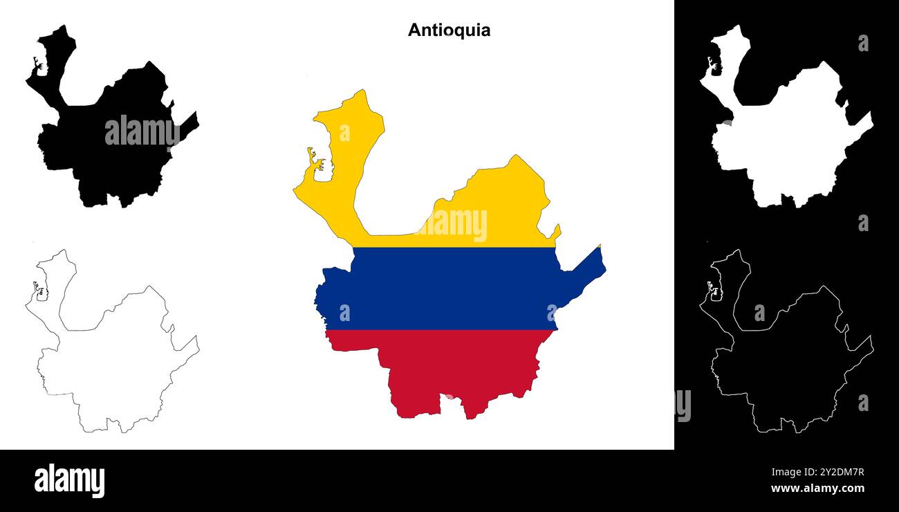 Antioquia eps map hi-res stock photography and images - Alamy