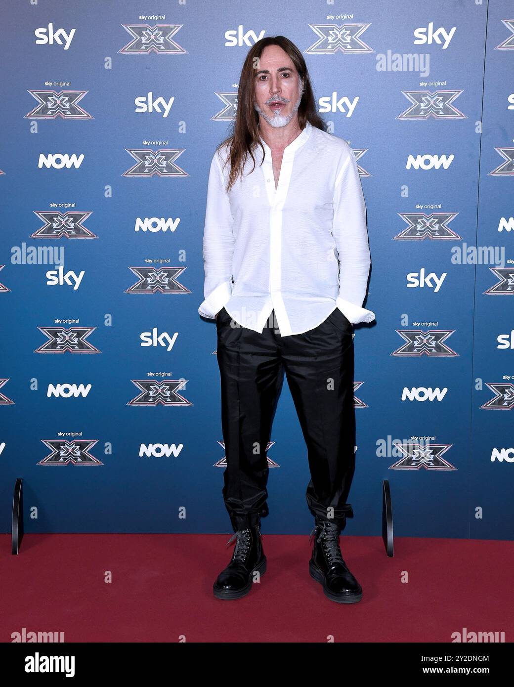 Milan, X Factor 2024 presentation - Manuel Agnelli Stock Photo - Alamy