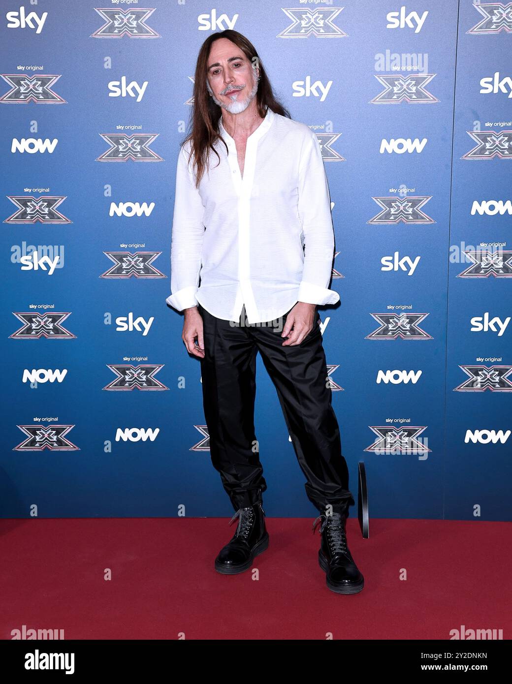 Milan, X Factor 2024 presentation - Manuel Agnelli Stock Photo - Alamy