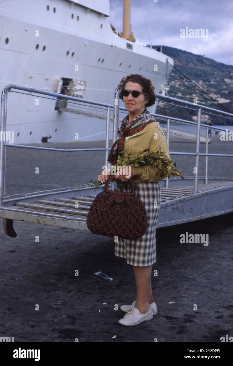 Stylishly dressed woman set for a cruise April, 1957 Photo by The ...