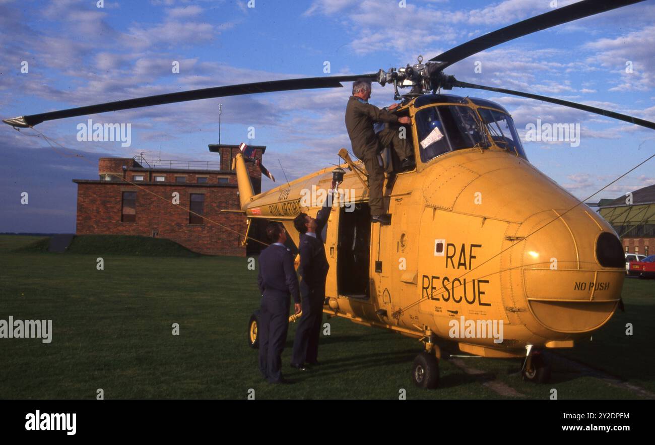 Westland Whirlwind XJ729 RAF Rescue Helicopter On Ground, UK 1990s ...