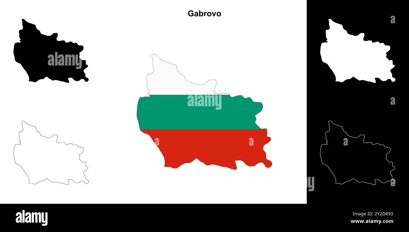 Gabrovo eps map hi-res stock photography and images - Alamy