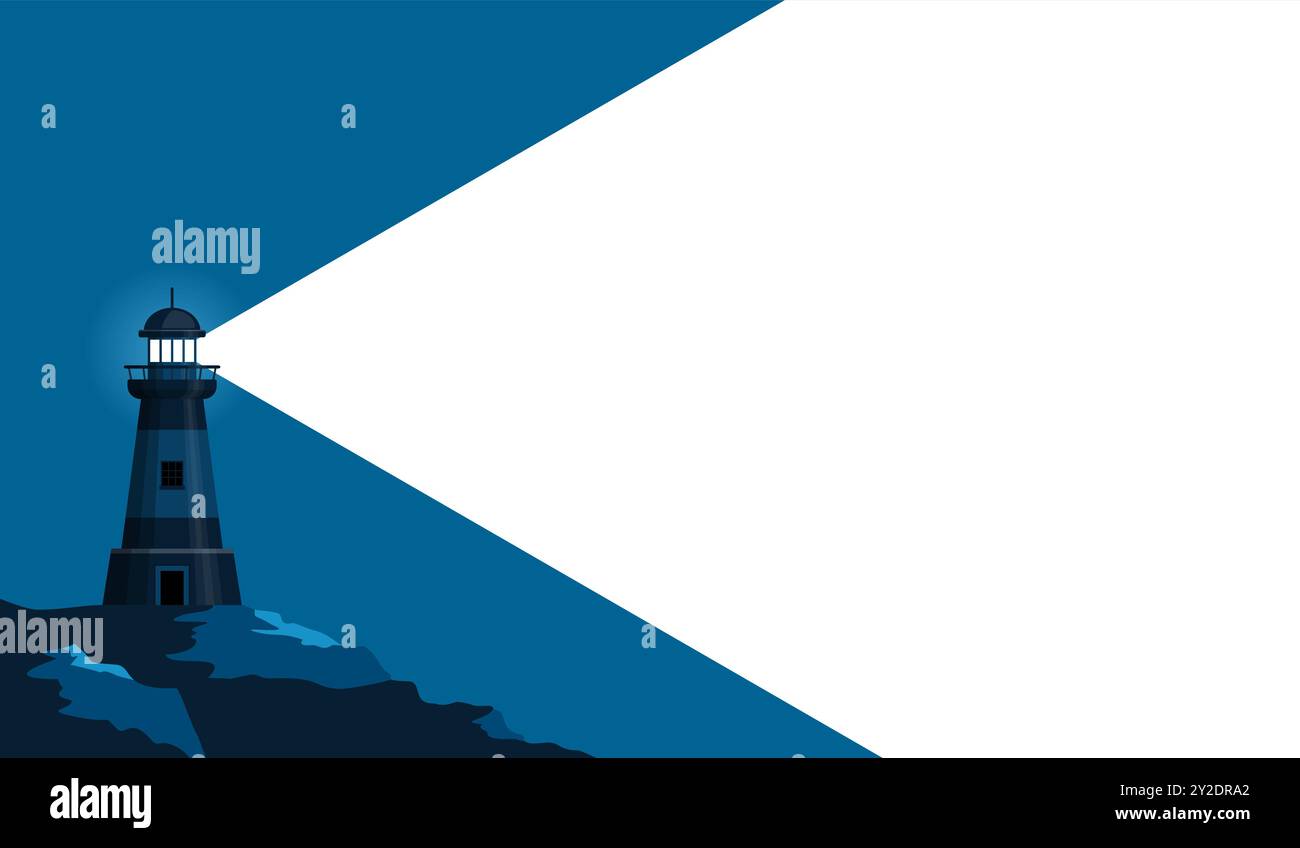 Lighthouse in shape sea Stock Vector Images - Alamy