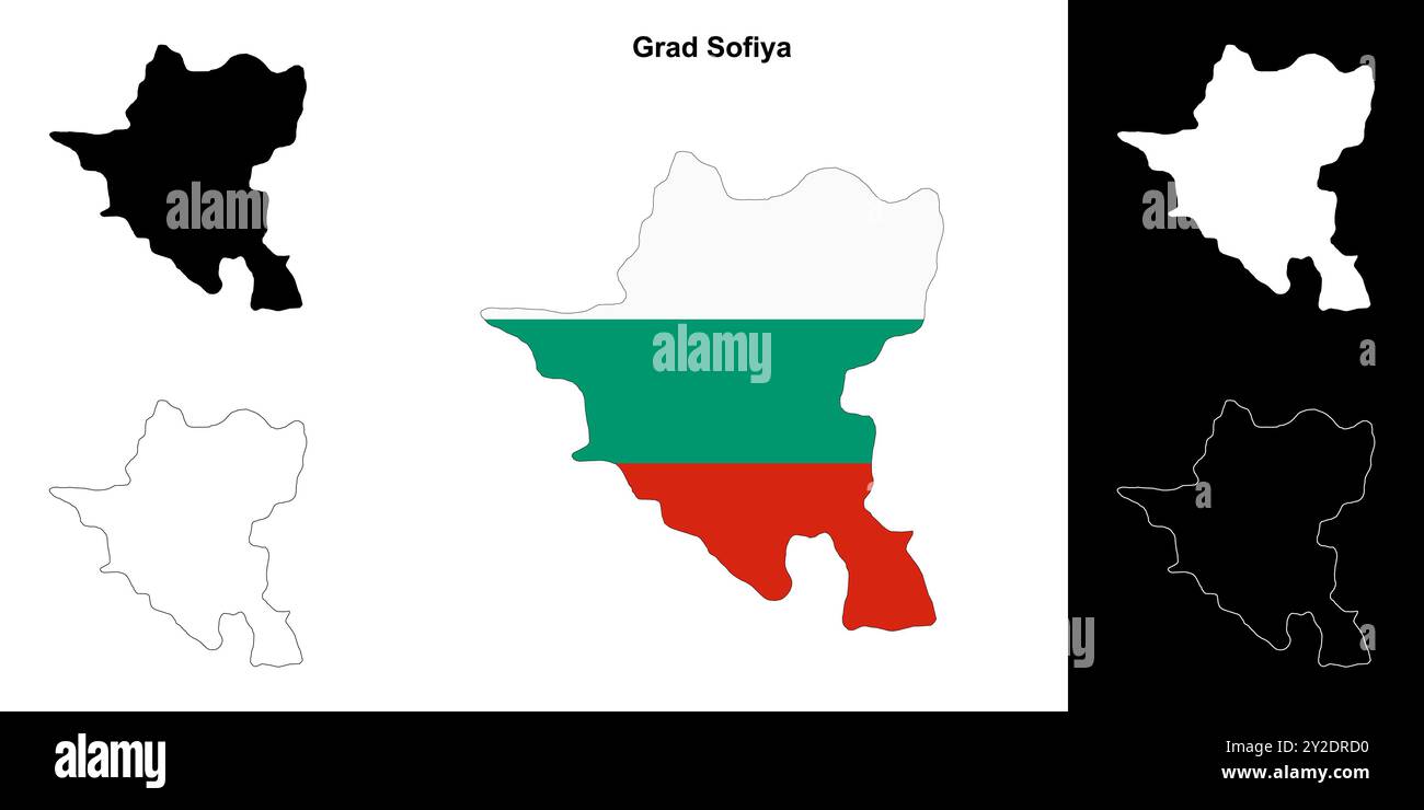 Sofia province map hi-res stock photography and images - Alamy