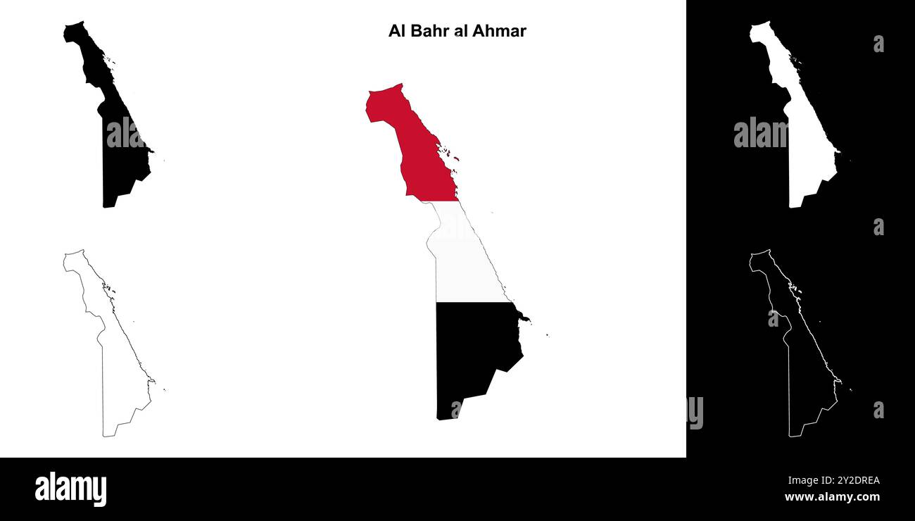 Al bahr al ahmar eps map Stock Vector Images - Alamy