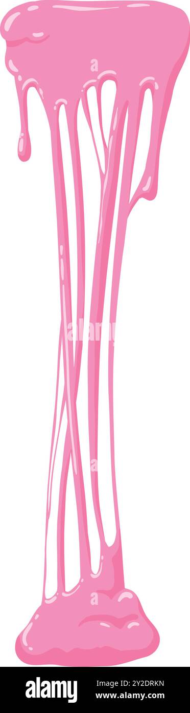 Cartoon sticky slime. Goo liquid slime splatter, mucus splash. Jelly ...