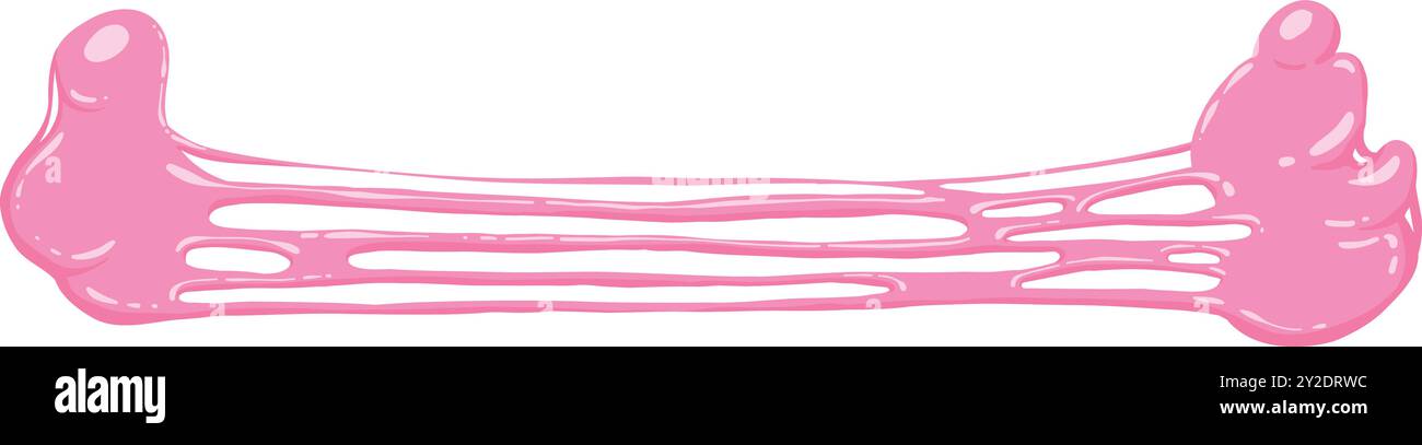 Cartoon sticky slime. Goo liquid slime splatter, mucus splash. Jelly ...