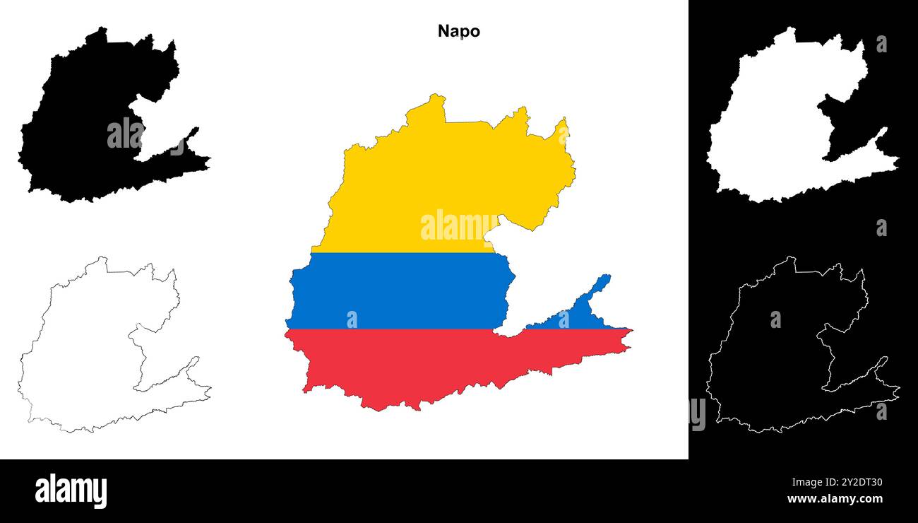 Outline map of napo vector vectors hi-res stock photography and images ...