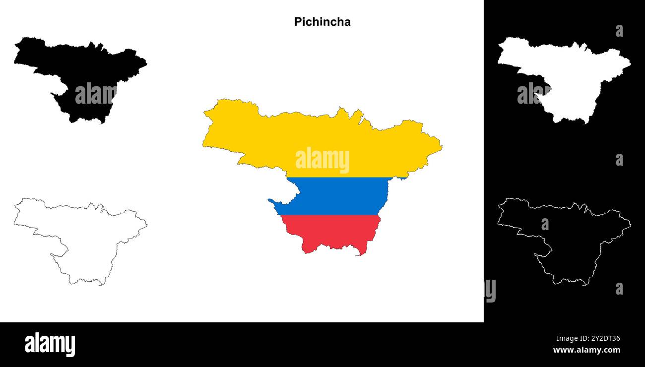 Pichincha province outline map set Stock Vector Image & Art - Alamy
