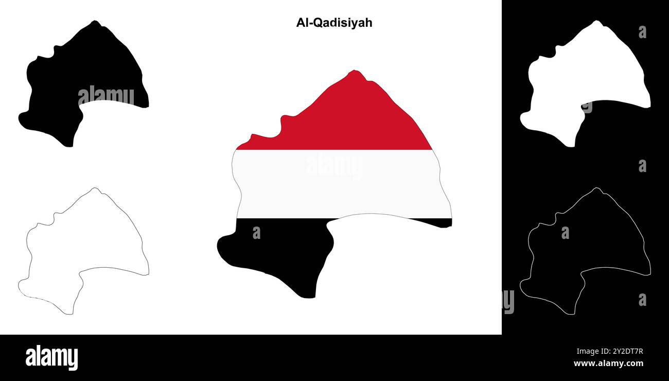 Blank al qadisiyah map hi-res stock photography and images - Alamy