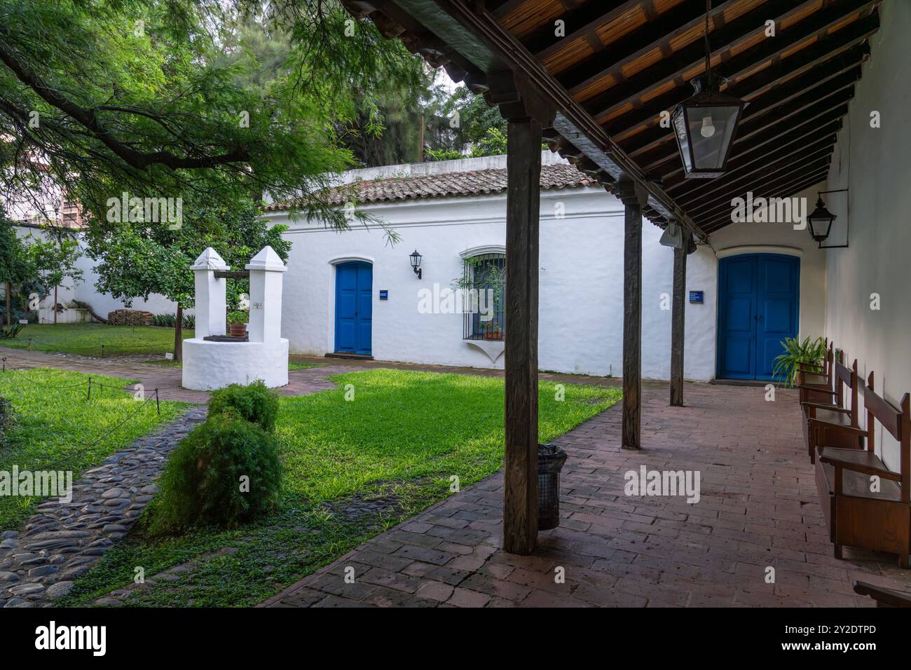 The courtyard of the Historic House of Independence in San Miguel de ...