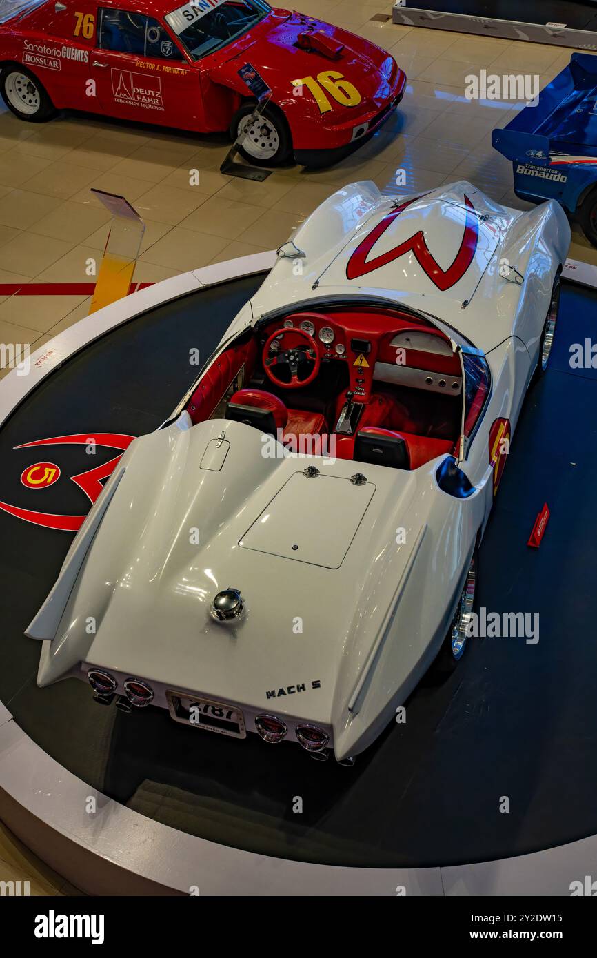 The Speed Racer Mach 5 custom-built car in the Museo Termas de Rio ...