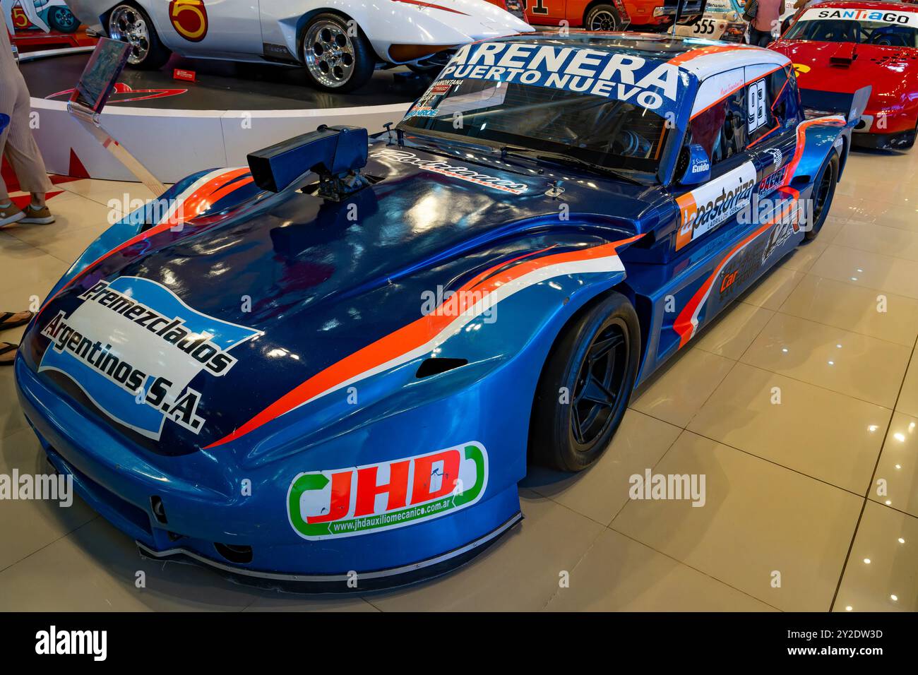 A 2006 Ford Falcon Procar race car in the Museo Termas de Rio Hondo ...