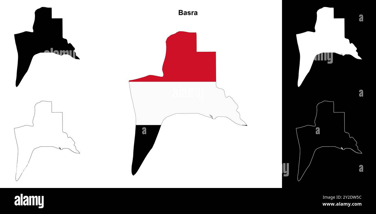 Basra eps map hi-res stock photography and images - Alamy