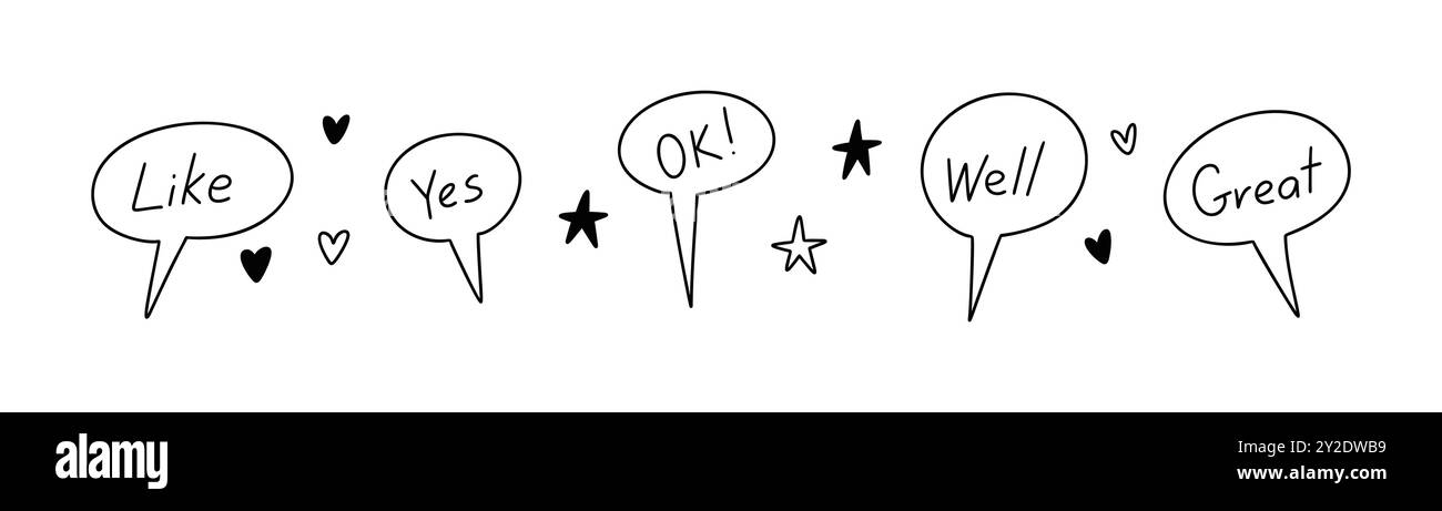 Thought bubble vector handwriting hi-res stock photography and images ...