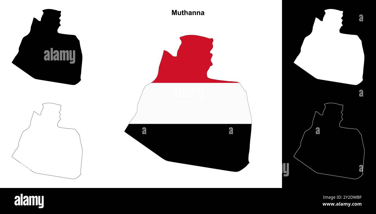 Blank muthanna map hi-res stock photography and images - Alamy
