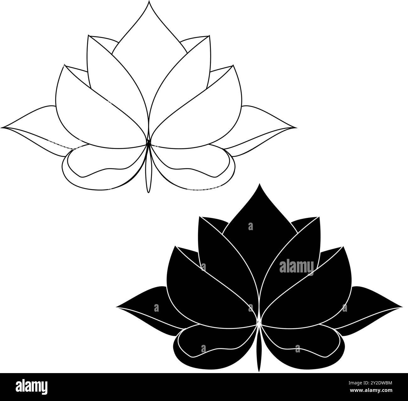 Lotus Flower Silhouette