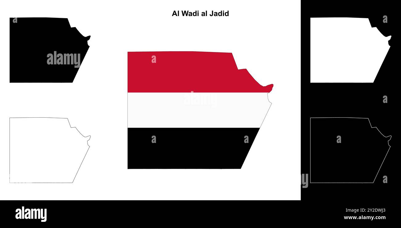 Blank al wadi al jadid map hi-res stock photography and images - Alamy