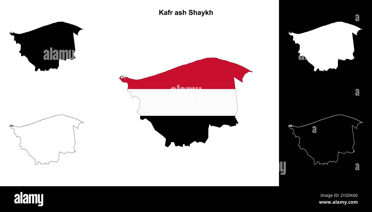 Blank kafr ash shaykh map hi-res stock photography and images - Alamy