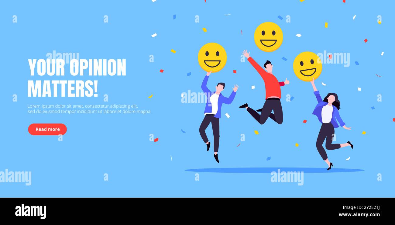 Employee wellbeing and positive emotions attitude business concept flat ...