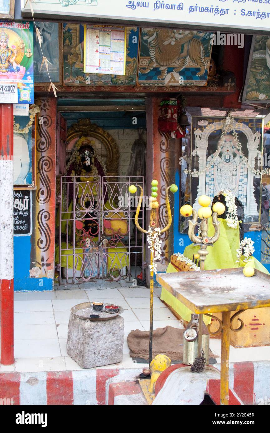 Hindu Shrine, Pancha Ratha Complex (Five temples), Mahabalipuram, Tamil ...