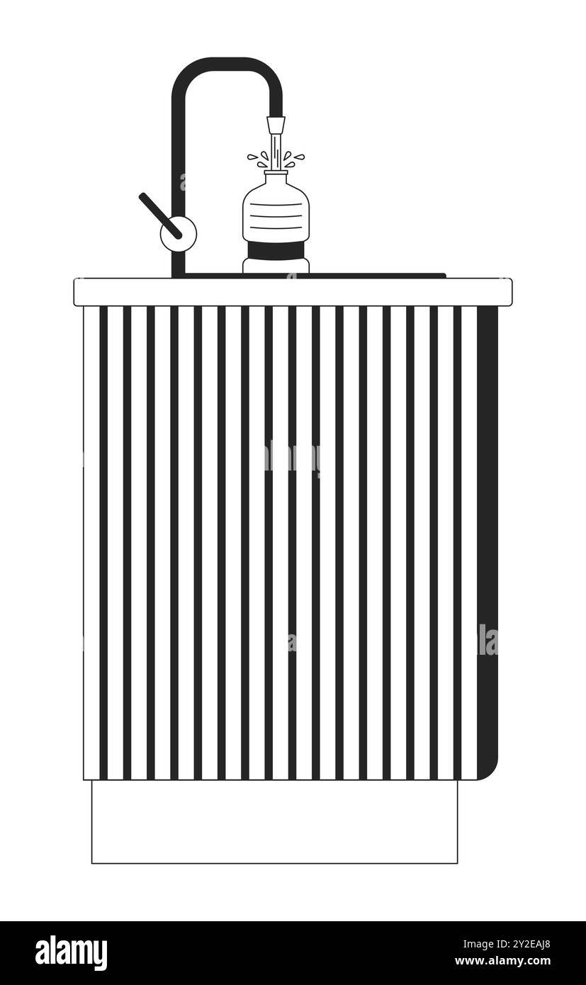 Apartment faucet water line Stock Vector Images - Alamy