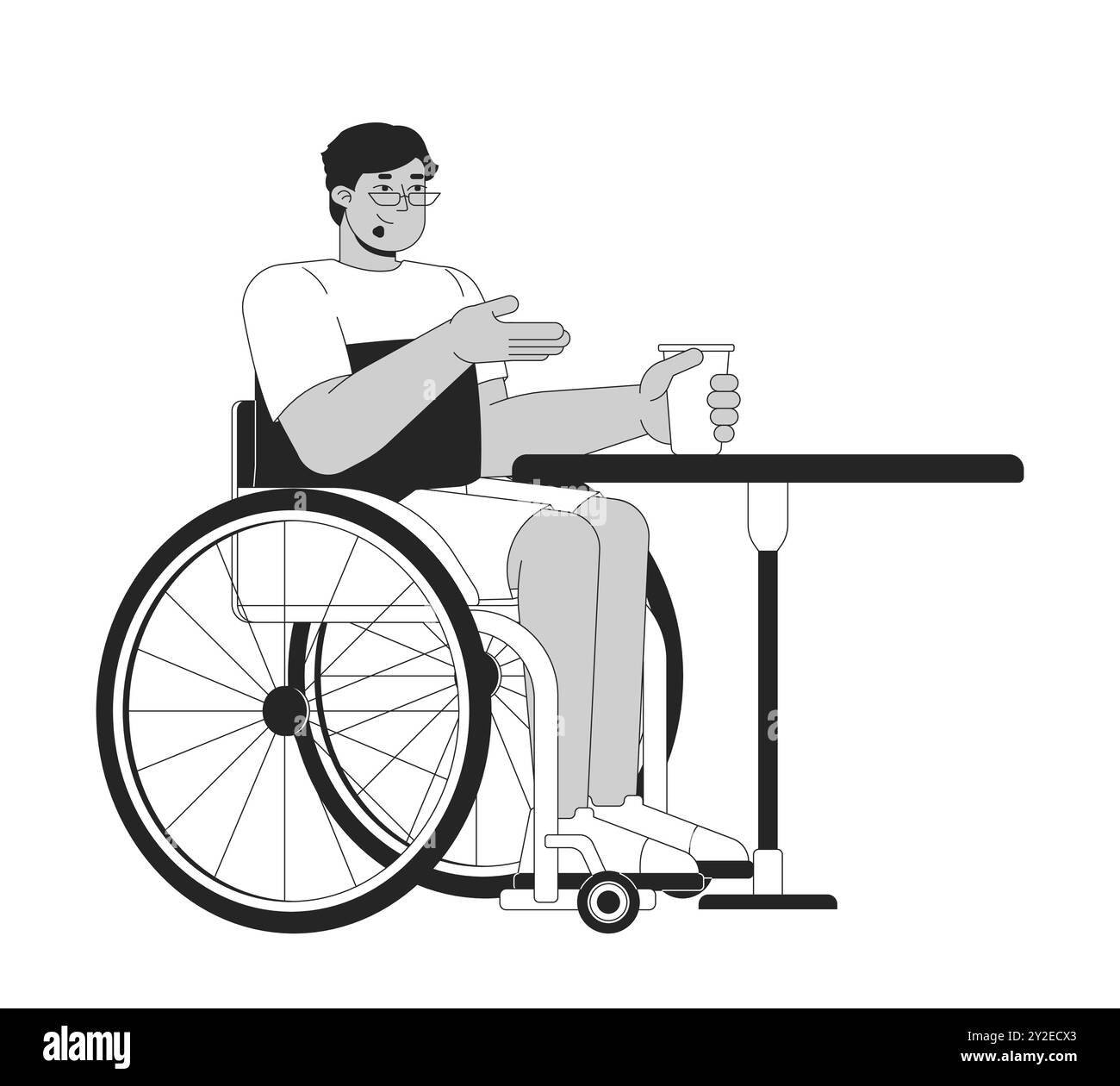 Disabled arab male Cut Out Stock Images & Pictures - Alamy