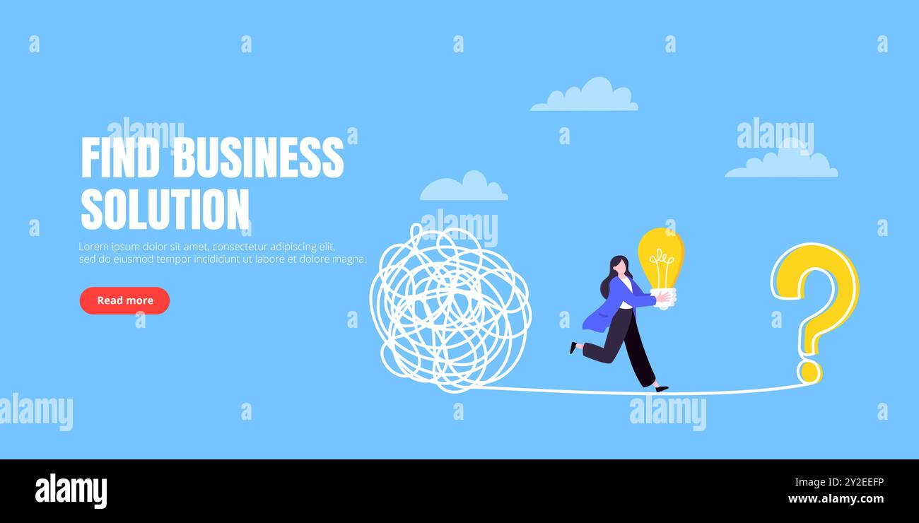 Understanding problem solution simplify challenge Stock Vector Image ...