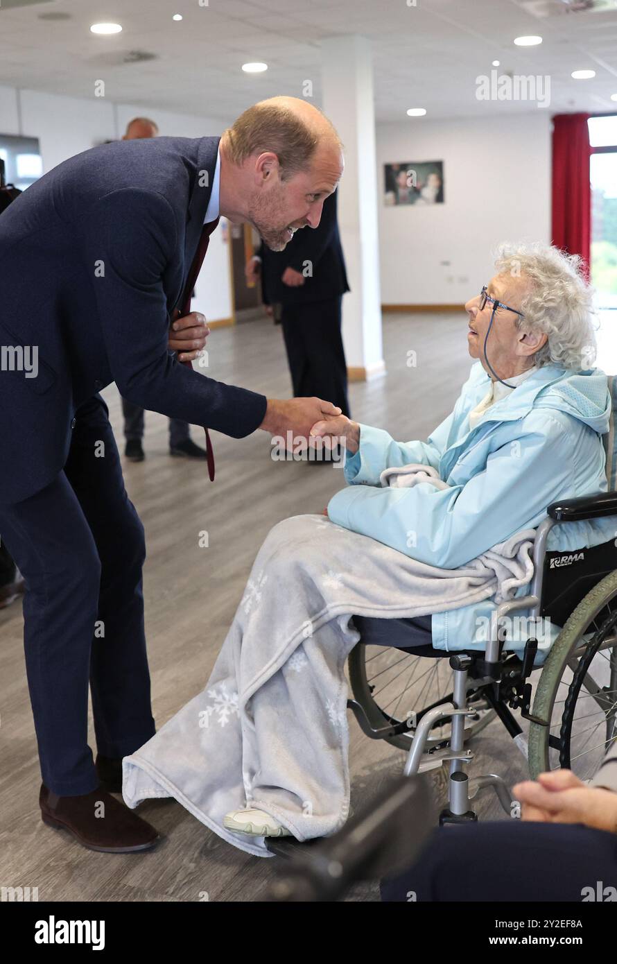 The Prince of Wales, Patron of the Welsh Rugby Union, meets with ...