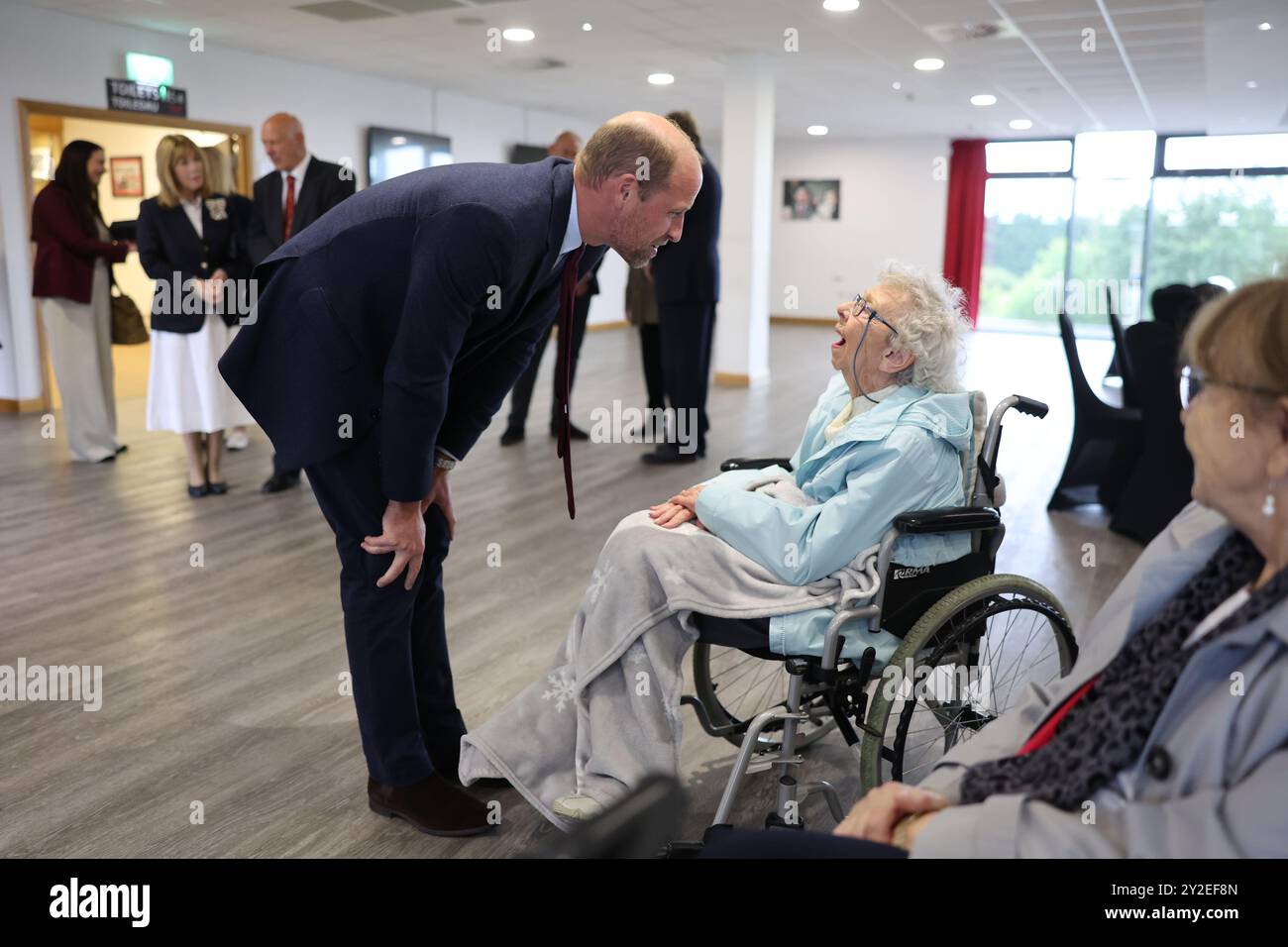 The Prince of Wales, Patron of the Welsh Rugby Union, meets with ...