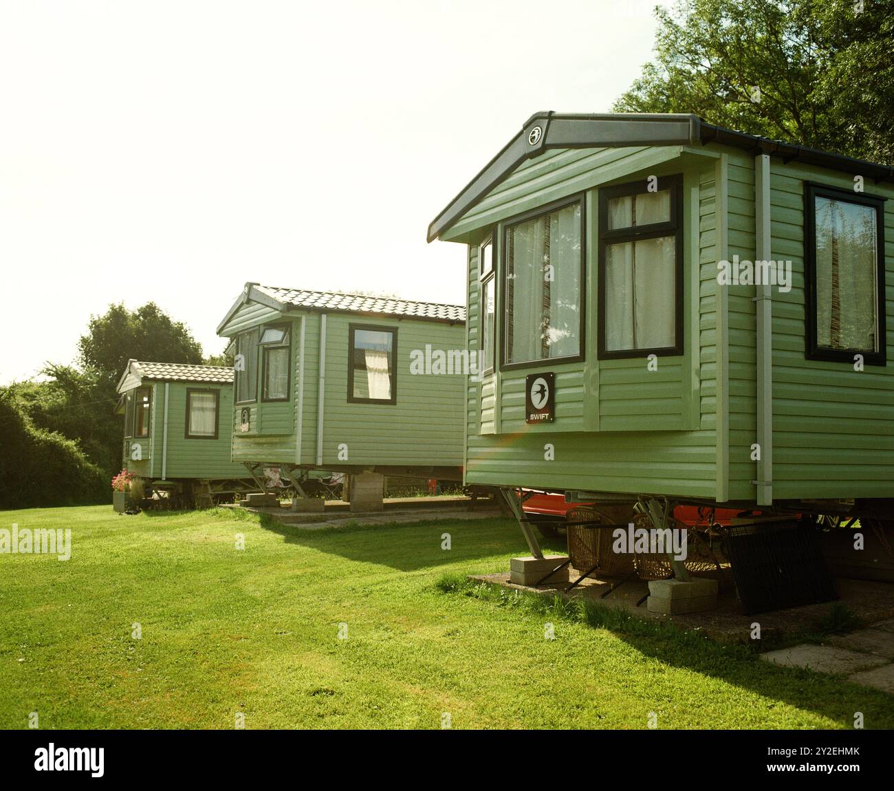 Karrageen campsite, Hope Cove, Devon, England, United Kingdom Stock ...