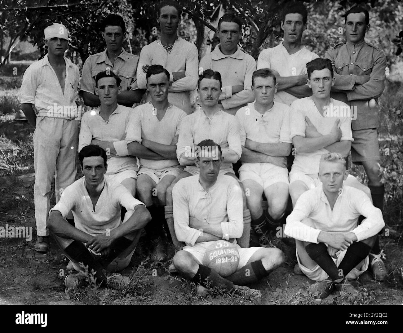 From an old photograph: 1921-2 No. 55 Squadron (re-formed in 1920 when ...