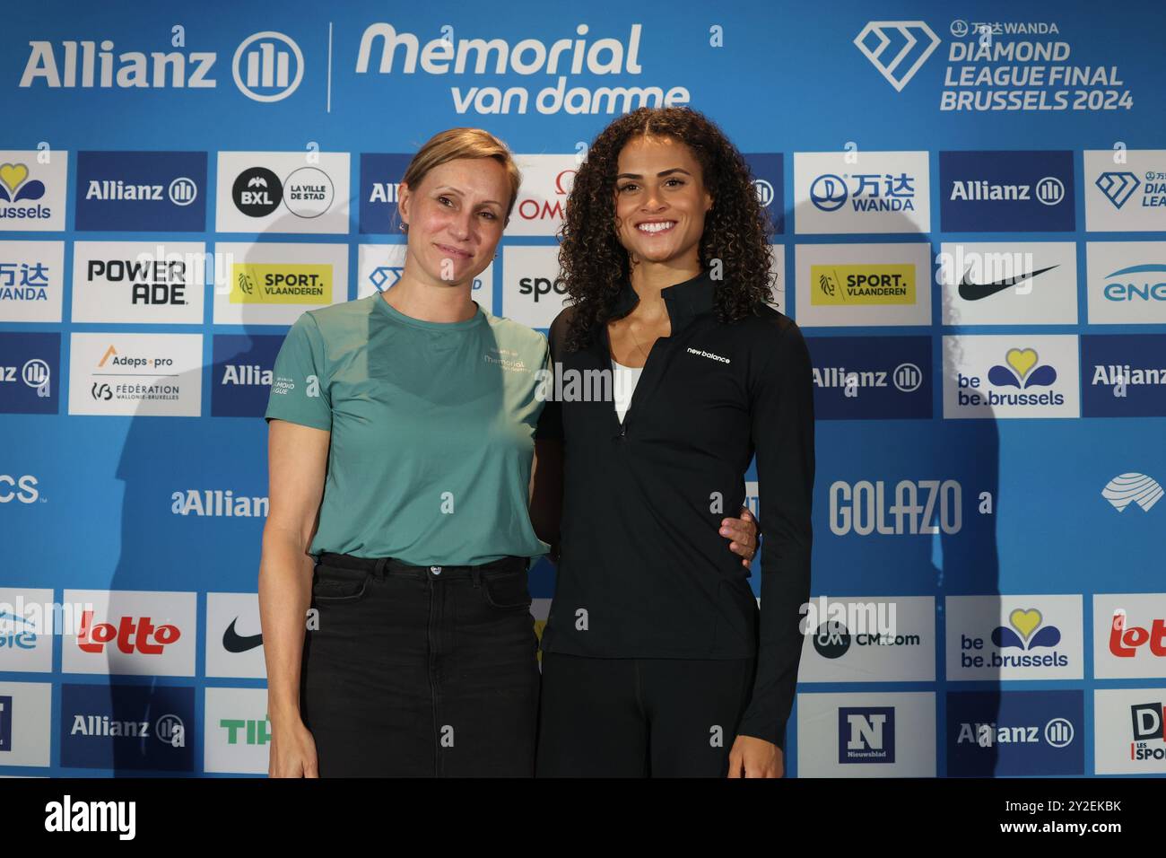 Brussels, Belgium. 10th Sep, 2024. Former Belgian Athlete Kim Gevaert ...