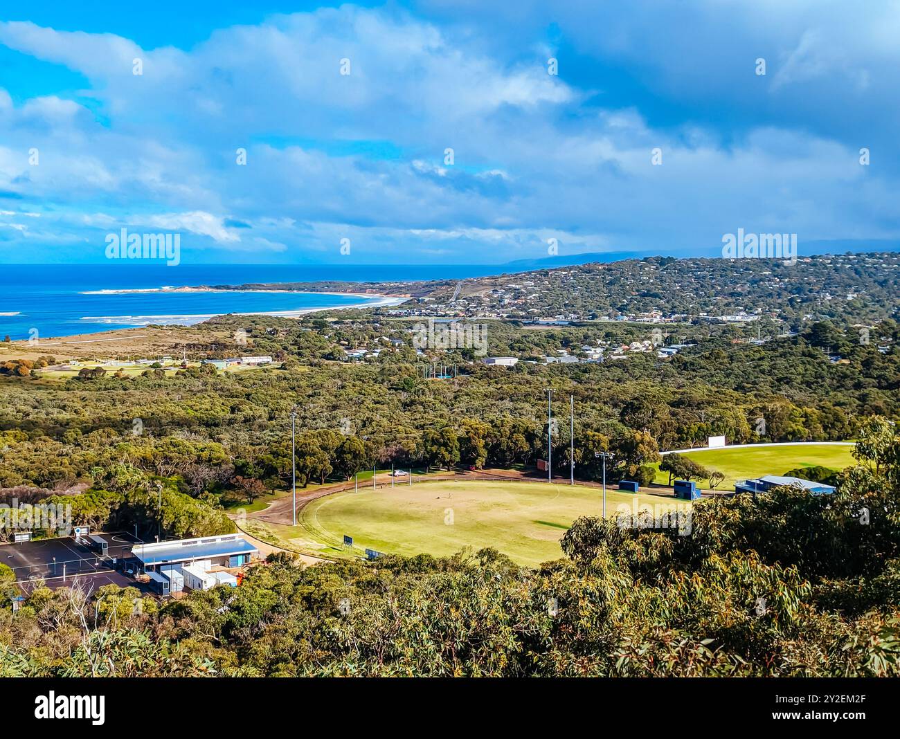 Anglesea Mountain Bike Park View in Australia Stock Photo - Alamy