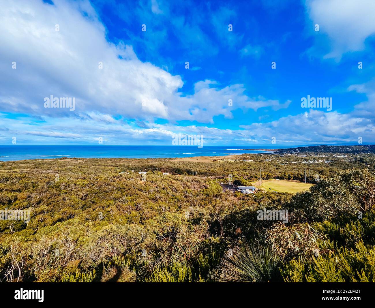 Anglesea Mountain Bike Park View in Australia Stock Photo - Alamy