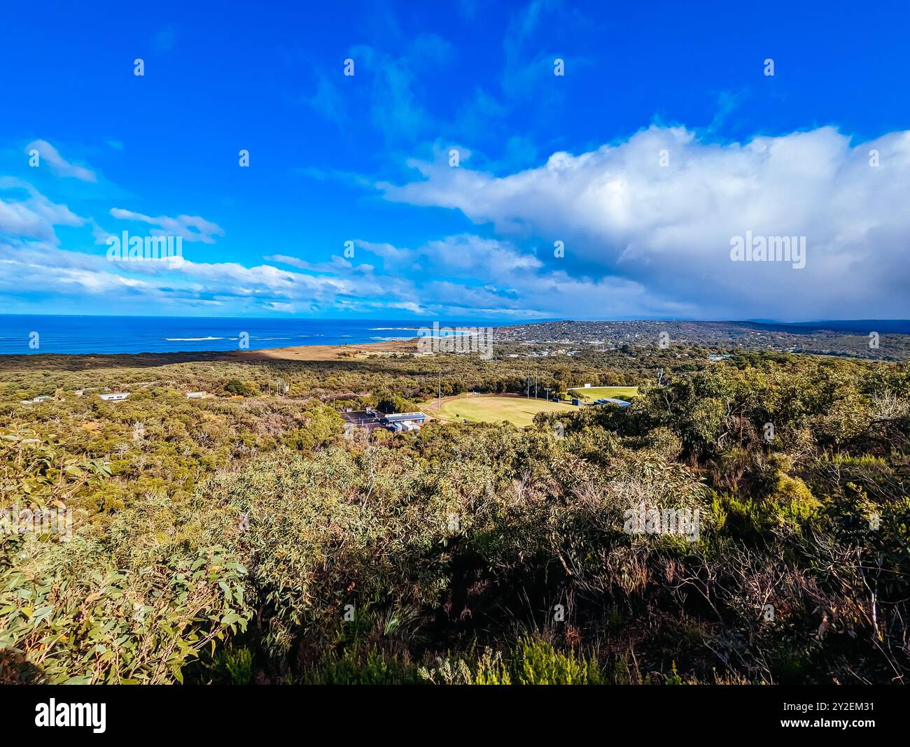 Anglesea Mountain Bike Park View in Australia Stock Photo - Alamy