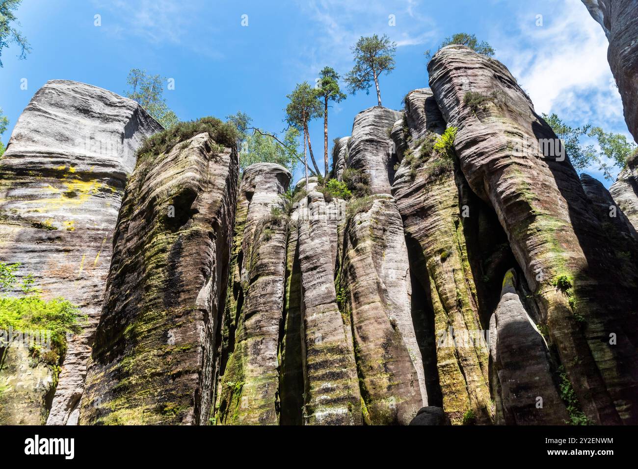 Beautiful limestone rocks in Adrspach, Czech Republic Stock Photo - Alamy