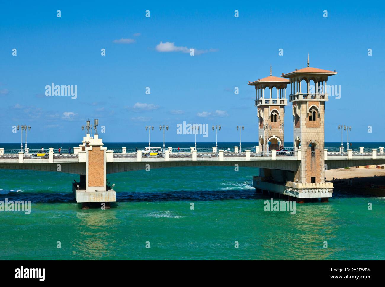 A wonderful view of Stanley Bridge in Alexandria, Egypt Stock Photo - Alamy