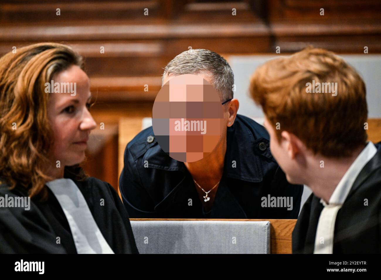 The accused I. Reyntjens (56) pictured during the jury constitution ...